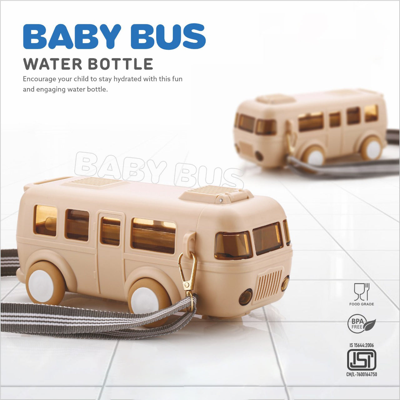 Baby Bus Water Bottle 500ml – Baby Bloom